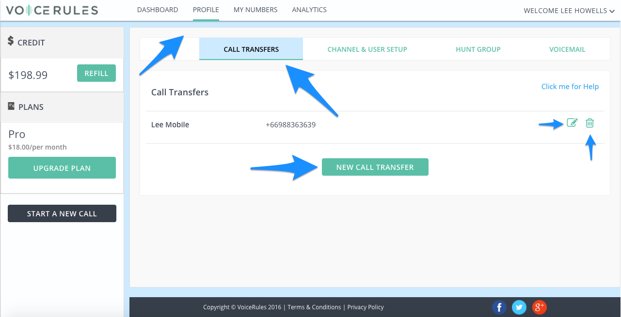 Help - Profiles – Call Transfer - VoiceRules Blog