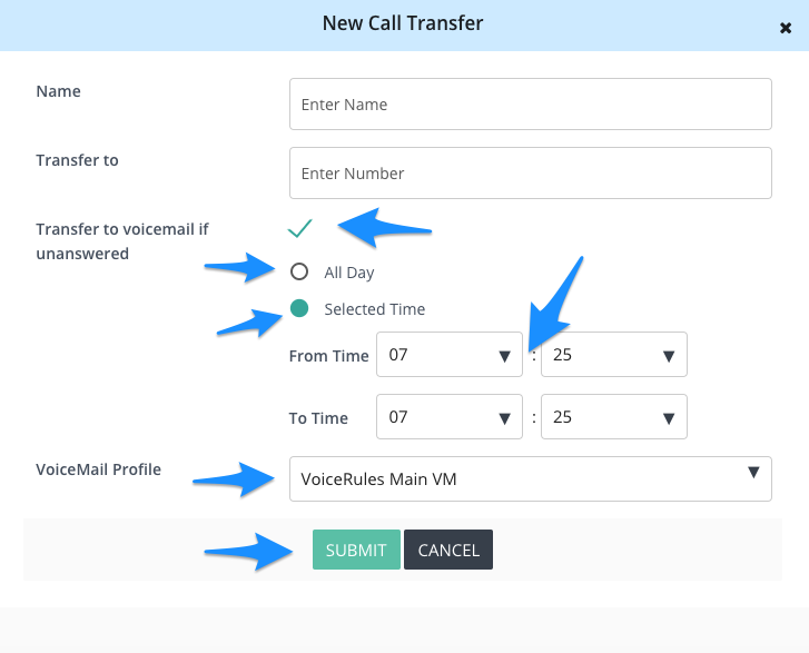 Help - Profiles – Call Transfer - VoiceRules Blog